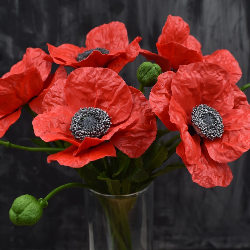 Ceramic Poppy - Etsy