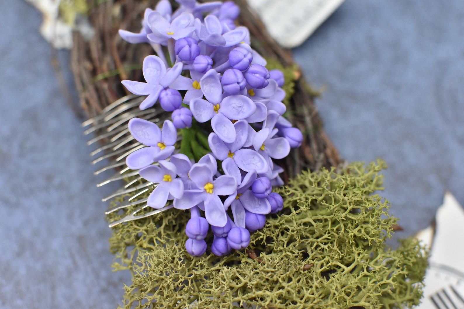 Hair Comb lilac hair accessory bridal hair comb Headpiece | Etsy