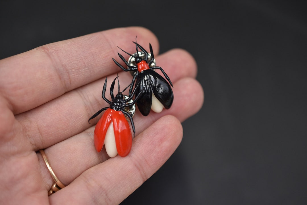 Firefly Pin Insects Cold Porcelain Beetle Clay Glow in Dark Firefly Pin ...