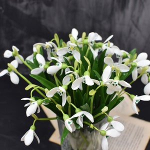 Snowdrops From сold Porcelain Real Touch Spring Flowers for Home ...