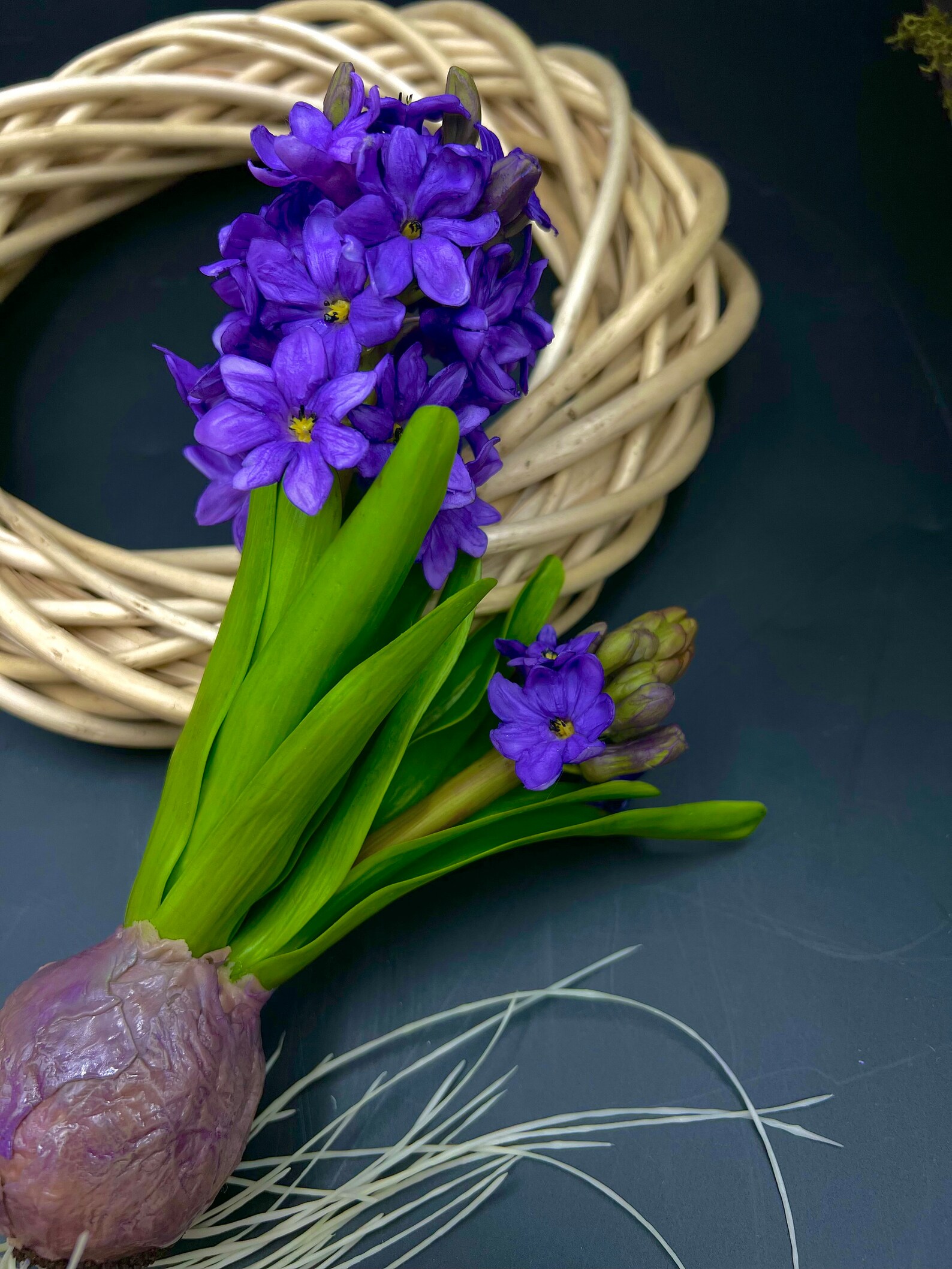 Hyacinth Real Touch Violet Hyacinth Hand Sculpted Hyacinth - Etsy