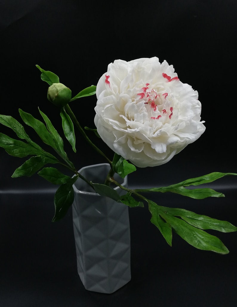 White Peonies Peonies Are From Polymer Clay Handmade Bouquet | Etsy