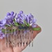 Hair Comb Lilac Hair Accessory Bridal Hair Comb Headpiece Floral Lilac ...