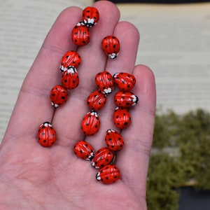 Ladybug Pin Realistic Ladybird Ladybug Miniature Brooch Clay Ladybug ...