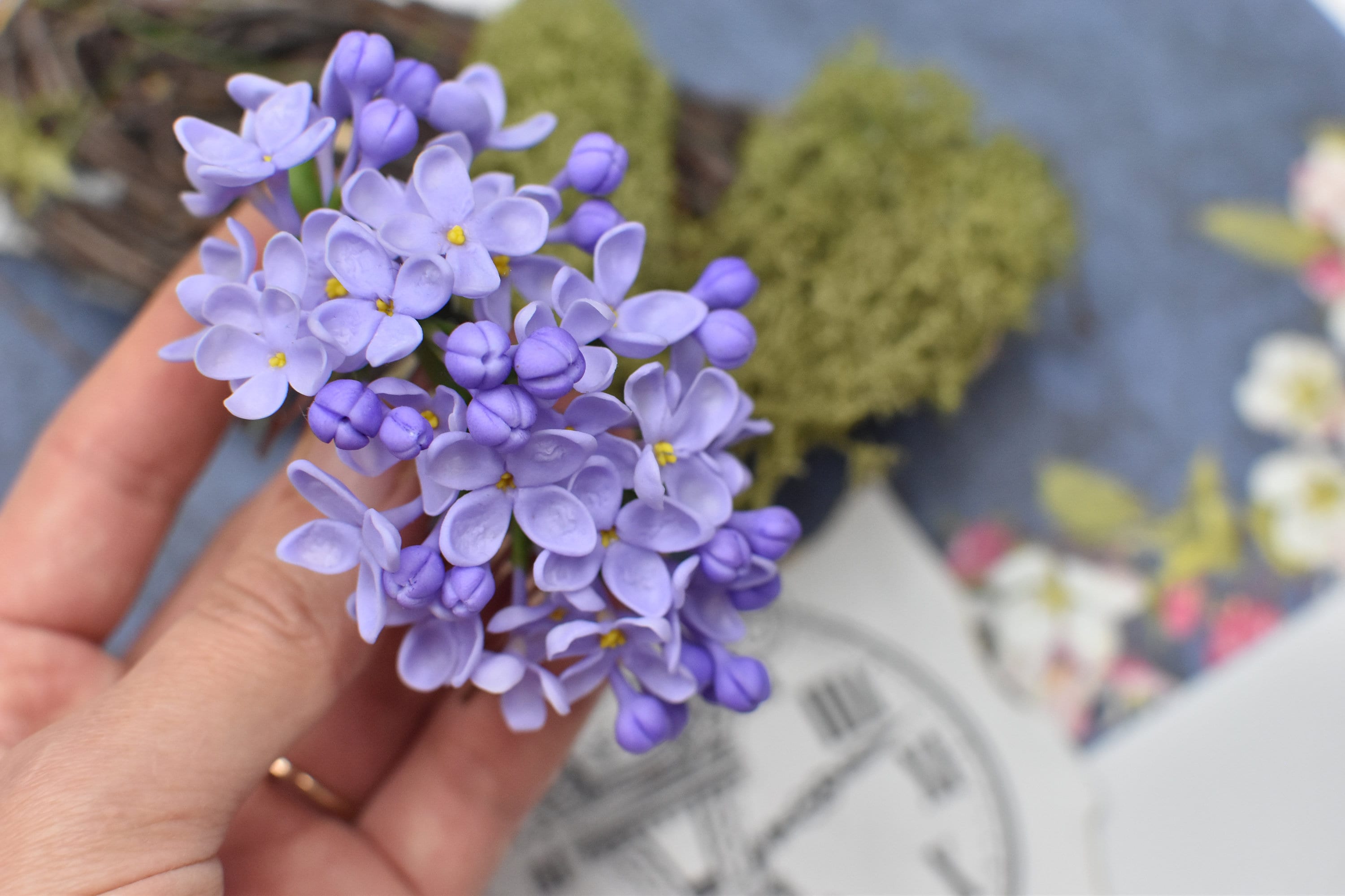 Hair Comb lilac hair accessory bridal hair comb Headpiece | Etsy
