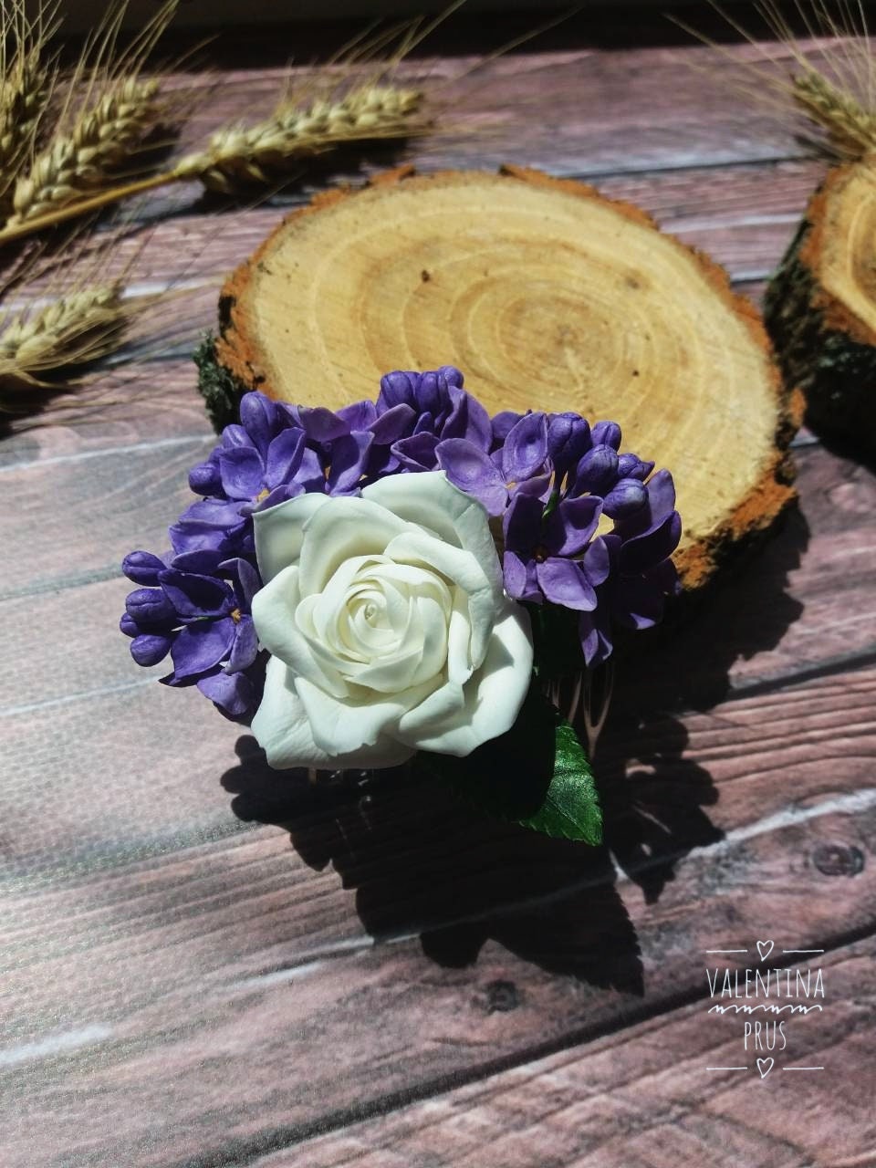 Hair Comb Lilac Hair Accessory Bridal Hair Comb Headpiece | Etsy