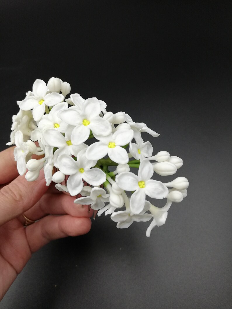 White lilac Hair Comb lilac hair accessory bridal hair comb | Etsy