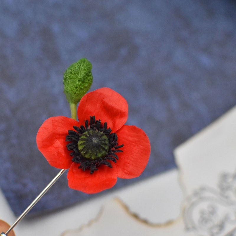 Remembrance Day Poppy Pins - Etsy