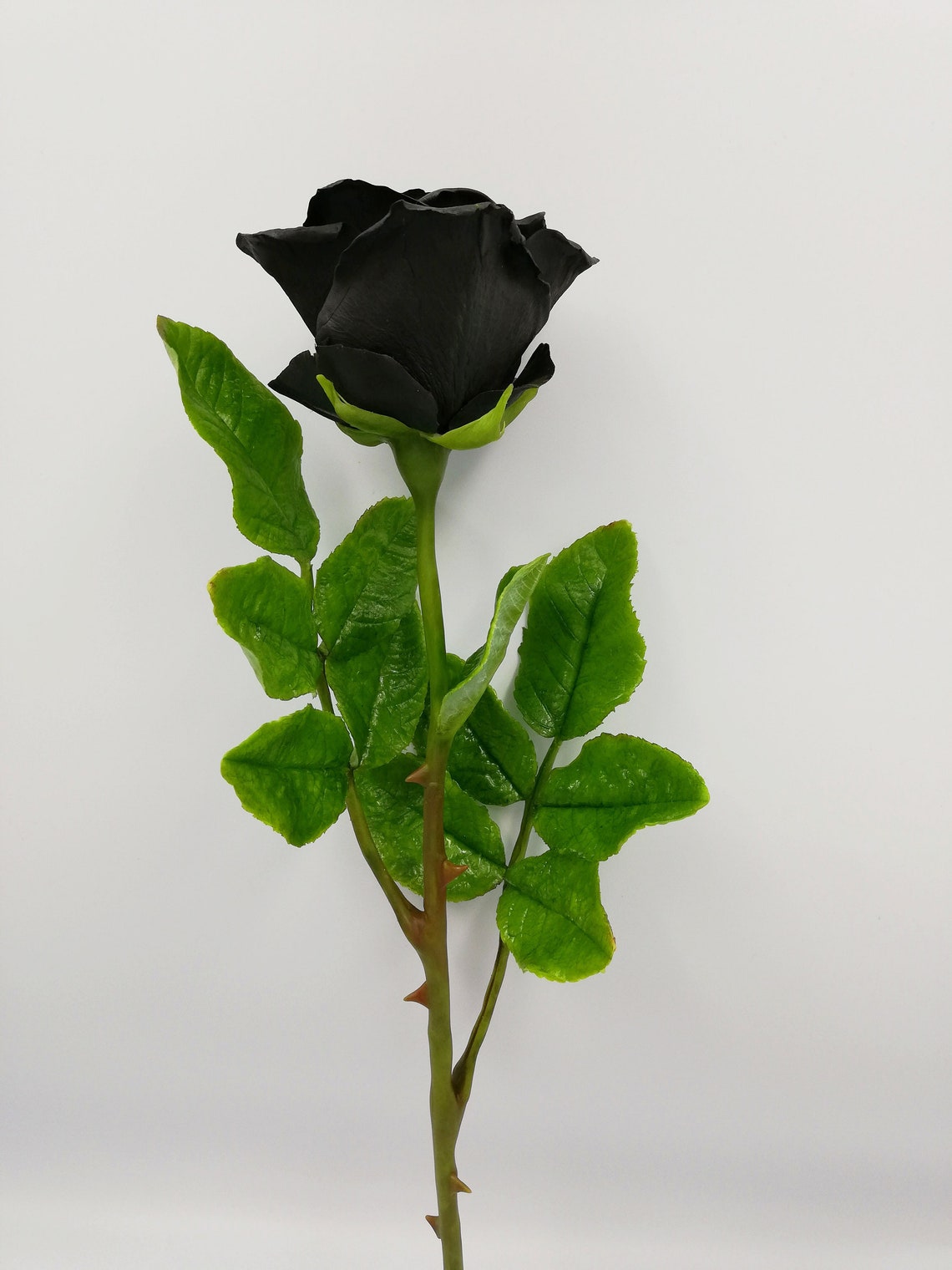 Black Rose Clay Rose Porcelain Flowers Ceramic Flower Clay | Etsy