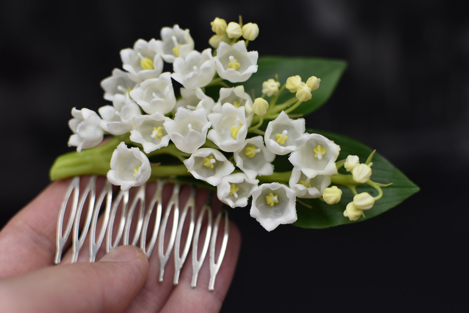 Hair Comb Lilies of the Valley Wedding Comb Realistic Flower - Etsy