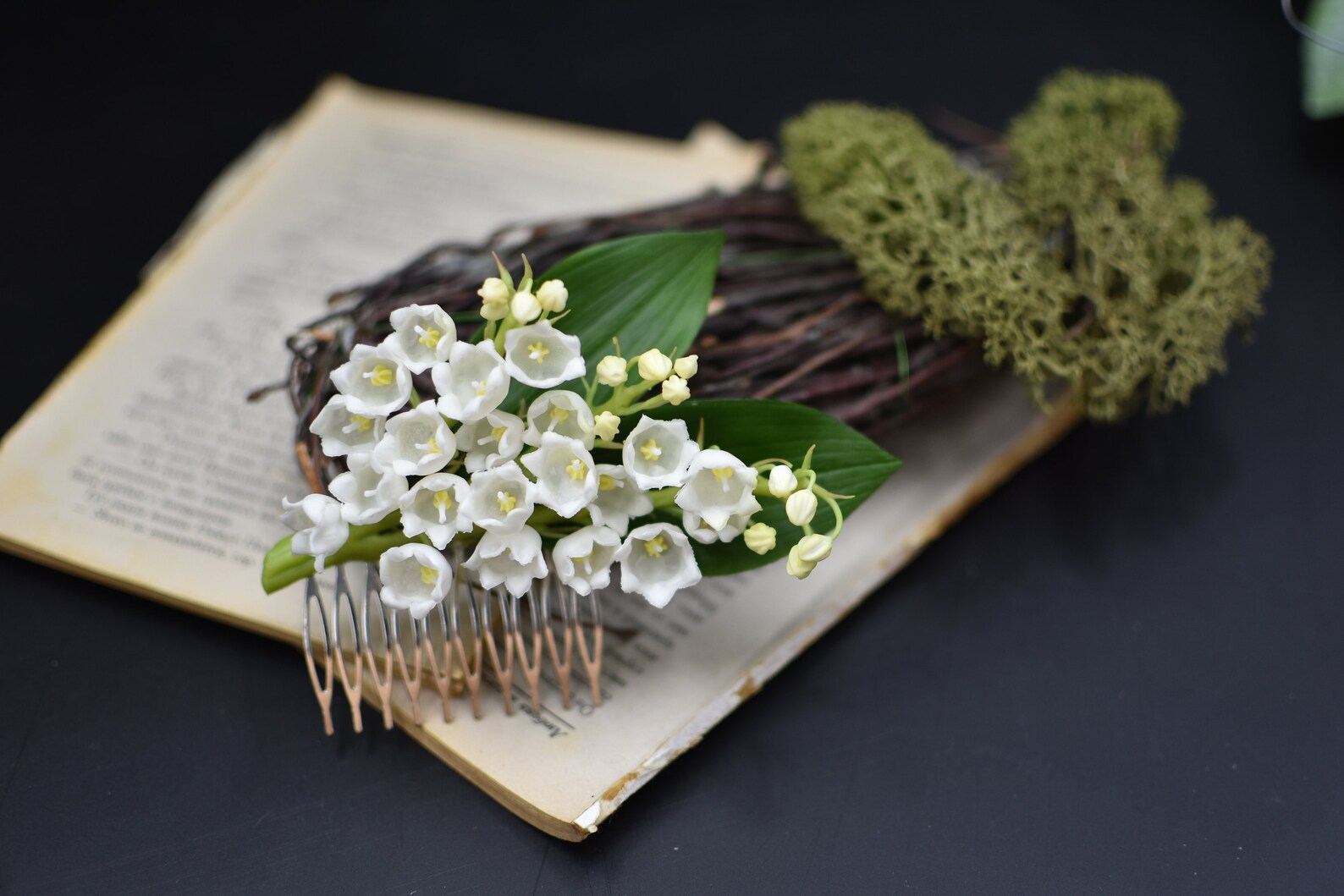 Hair Comb Lilies of the Valley Wedding Comb Realistic Flower - Etsy