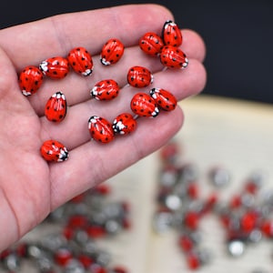 Ladybug Pin Realistic Ladybird Ladybug Miniature Brooch Clay Ladybug ...