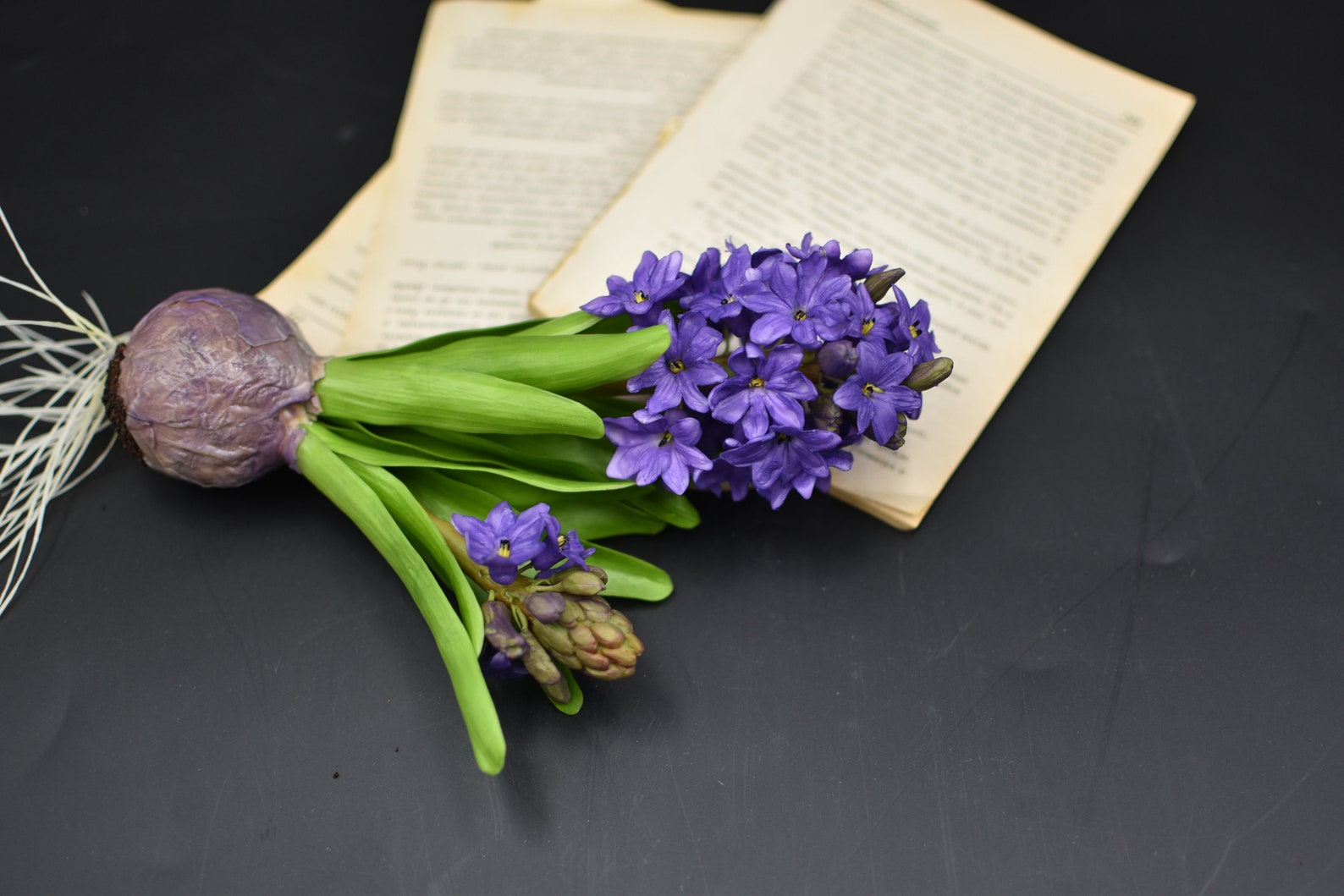 Hyacinth Real Touch Violet Hyacinth Hand Sculpted Hyacinth - Etsy