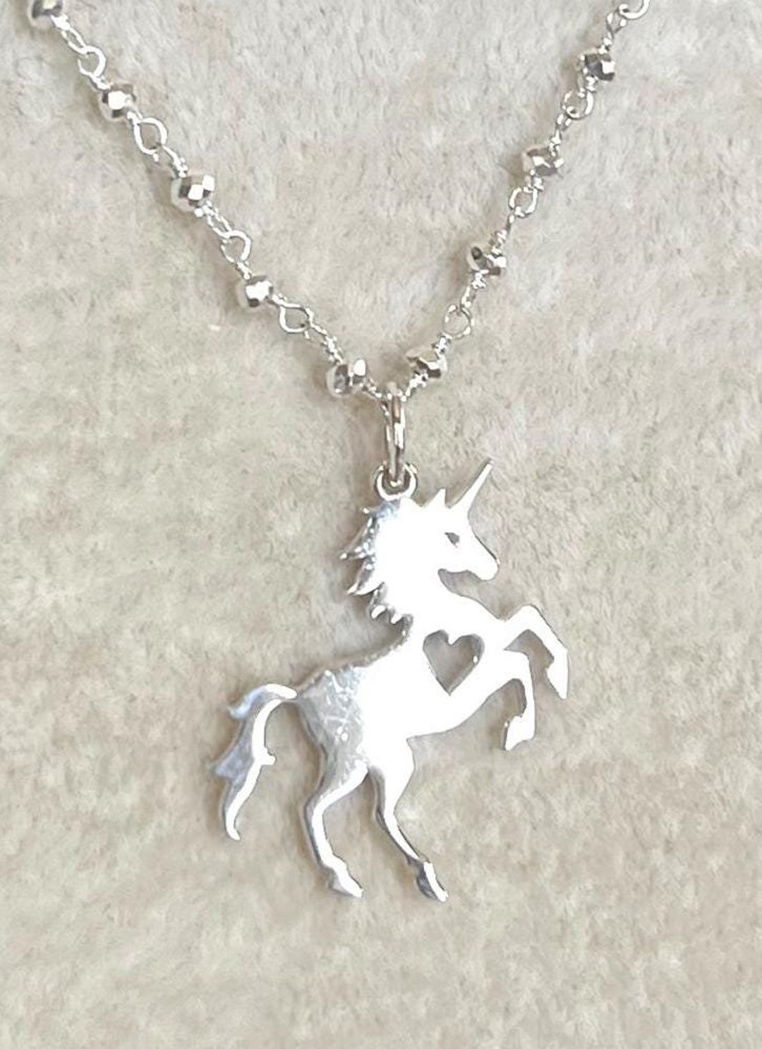 Unique Unicorn Pendant Dances on a Pyrite Chain Necklace - Etsy