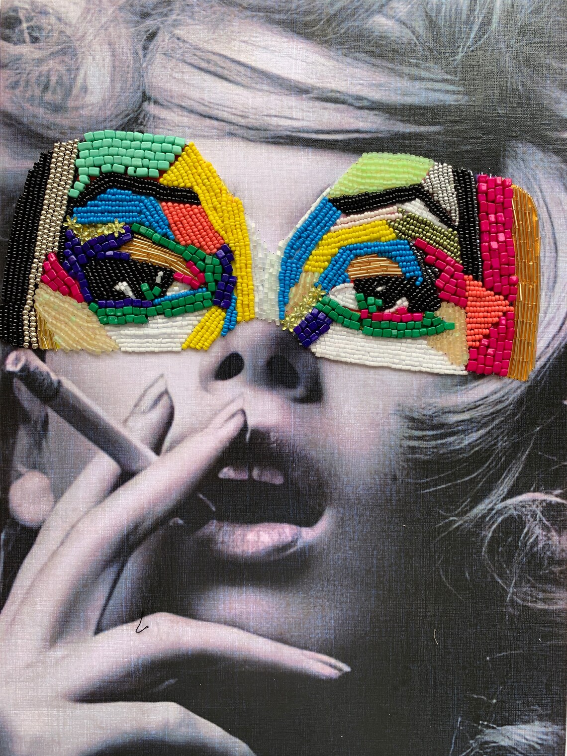 Aesthetics, Beads Stitches With on Poster, Handmade | A5 Size Beads ...