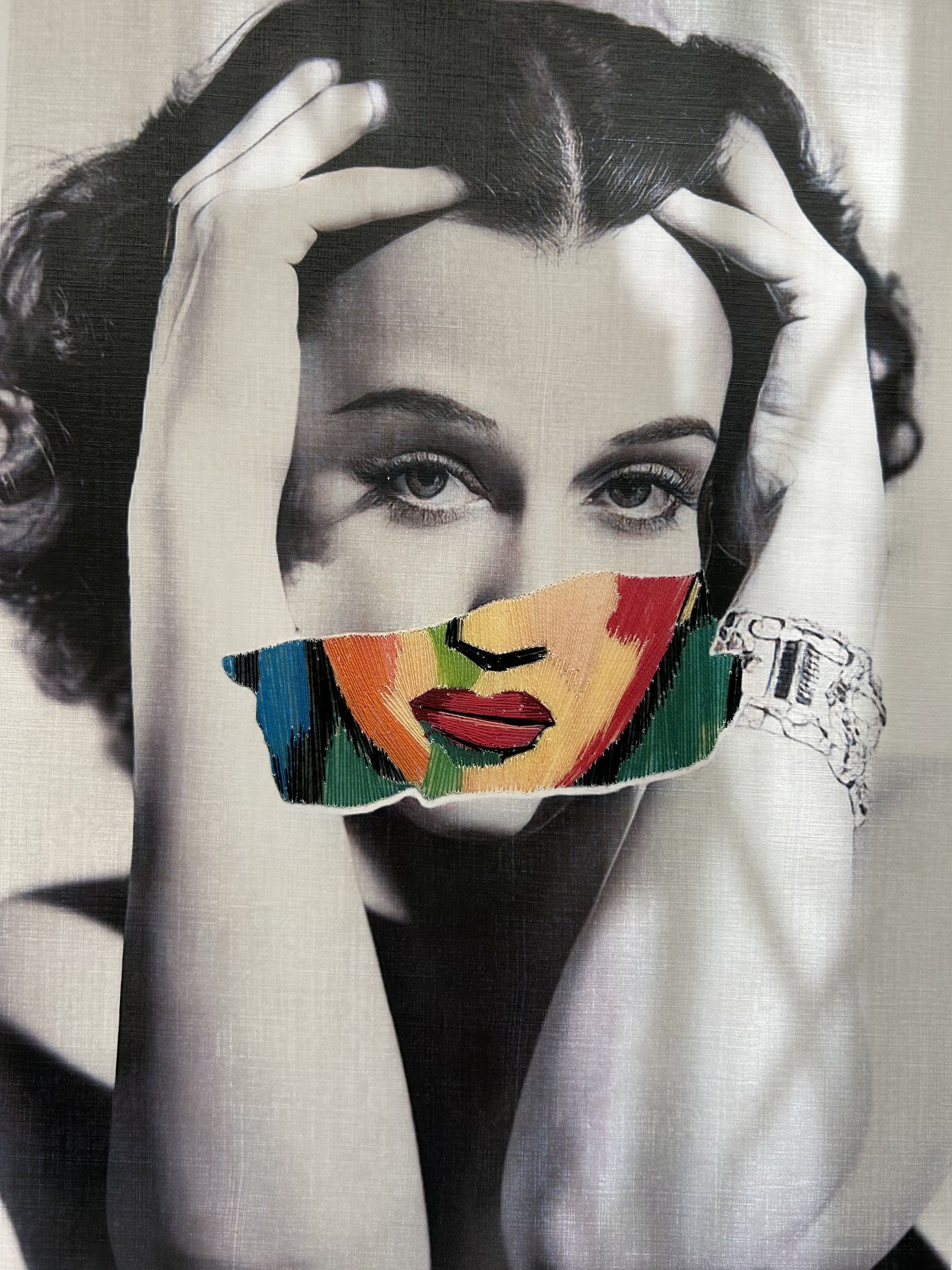 Aesthetic Zoning A3 Size Embroidery, Embroidery on Paper, Art Work, Art ...