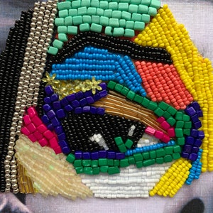 Aesthetics, Beads Stitches With on Poster, Handmade | A5 Size Beads ...