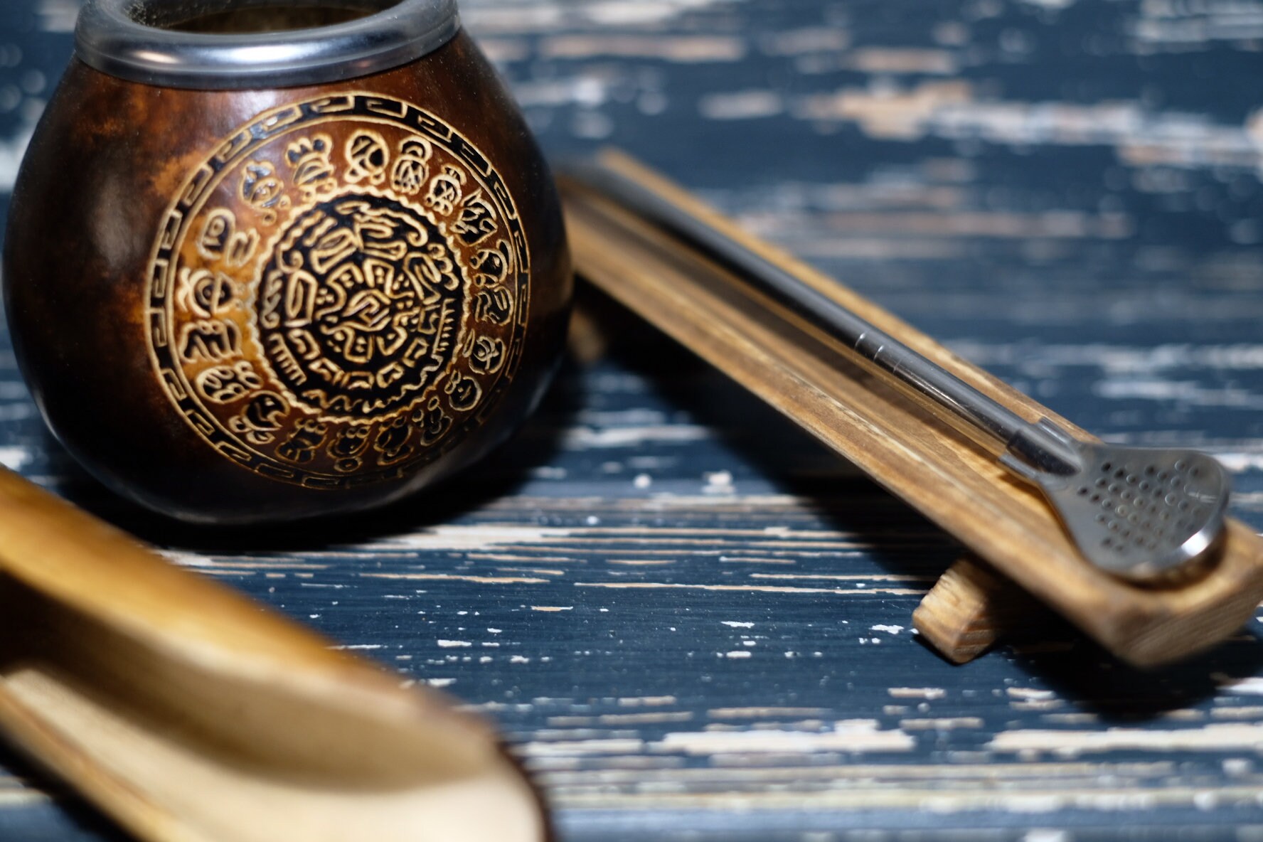 Yerba Mate Set: Mate Gourd Yerba Mate Cup Mate De Calabaza Calendar ...