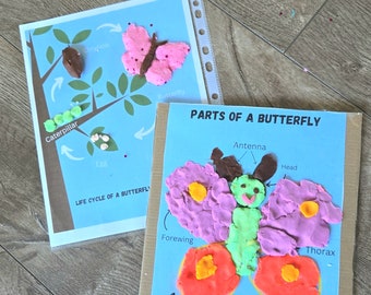 Nature Play Dough Mat Bundle, Kids Life Cycle Playdoh Activities ...