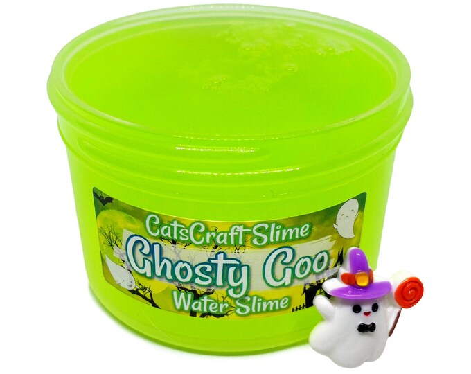 Water Jiggly Slime "ghosty Goo" Scented Clear Slime ASMR 6 Oz - Etsy