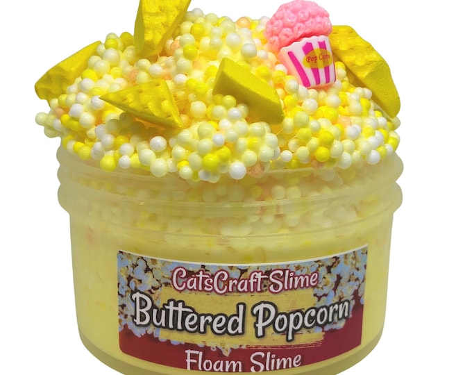 Full Floam Slime buttered Popcorn SCENTED Crunchy | Etsy