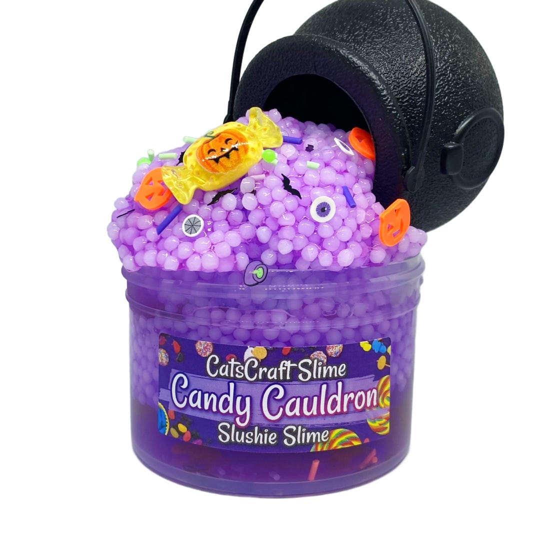 Slushie Slime "candy Cauldron" SCENTED Purple Crystal Clear Slushee ...