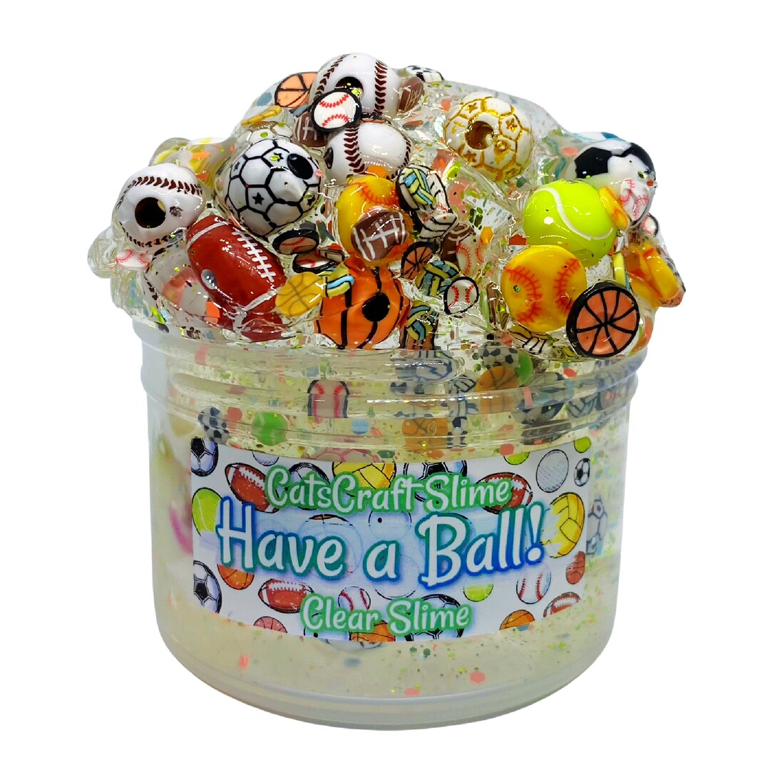 Clear Slime have a Ball Scented Stretchy Sports Slime ASMR 6 Oz - Etsy