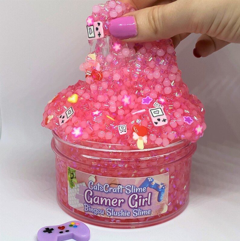Bingsu Slushie Slime gamer Girl SCENTED Pink - Etsy