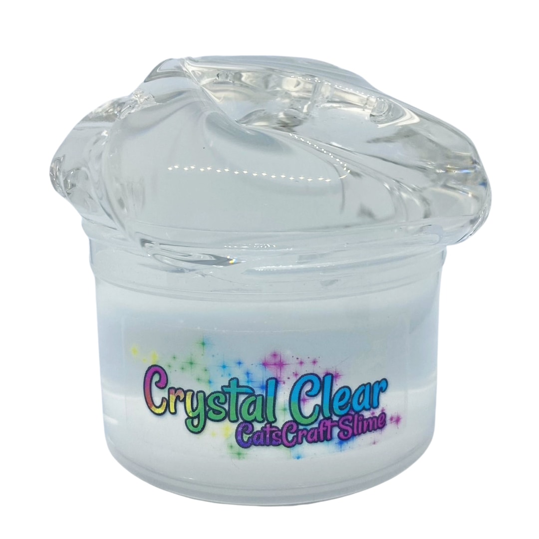 Clear Slime "crystal Clear" Unscented Stretchy Base Slime ASMR 6 Oz - Etsy