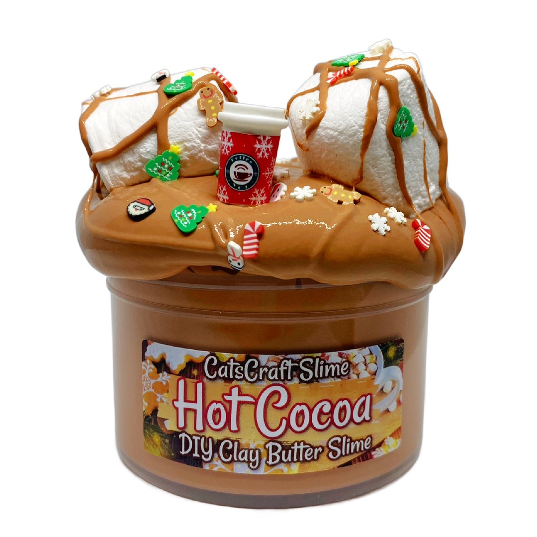 DIY Butter Slime hot Cocoa Scented Chocolate Clay Christmas Slime Kit ...