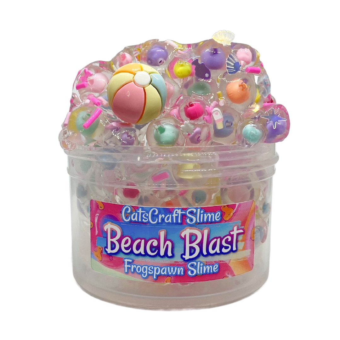 Frog Spawn Slime beach Blast Unscented Stretchy Mini Frogspawn Crunchy ...