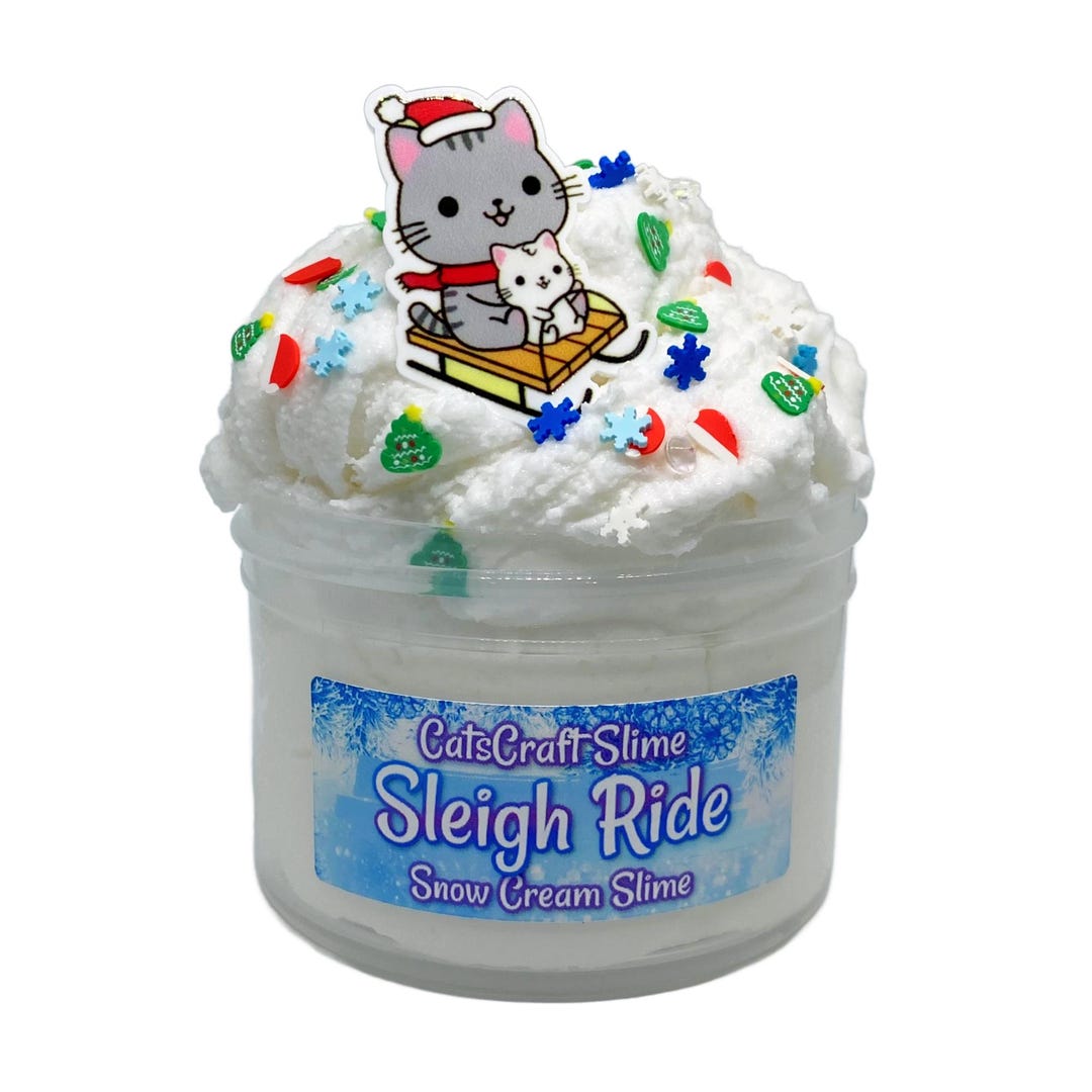 Snow Cream Slime sleigh Ride Christmas Sprinkles Scented With Charm ...