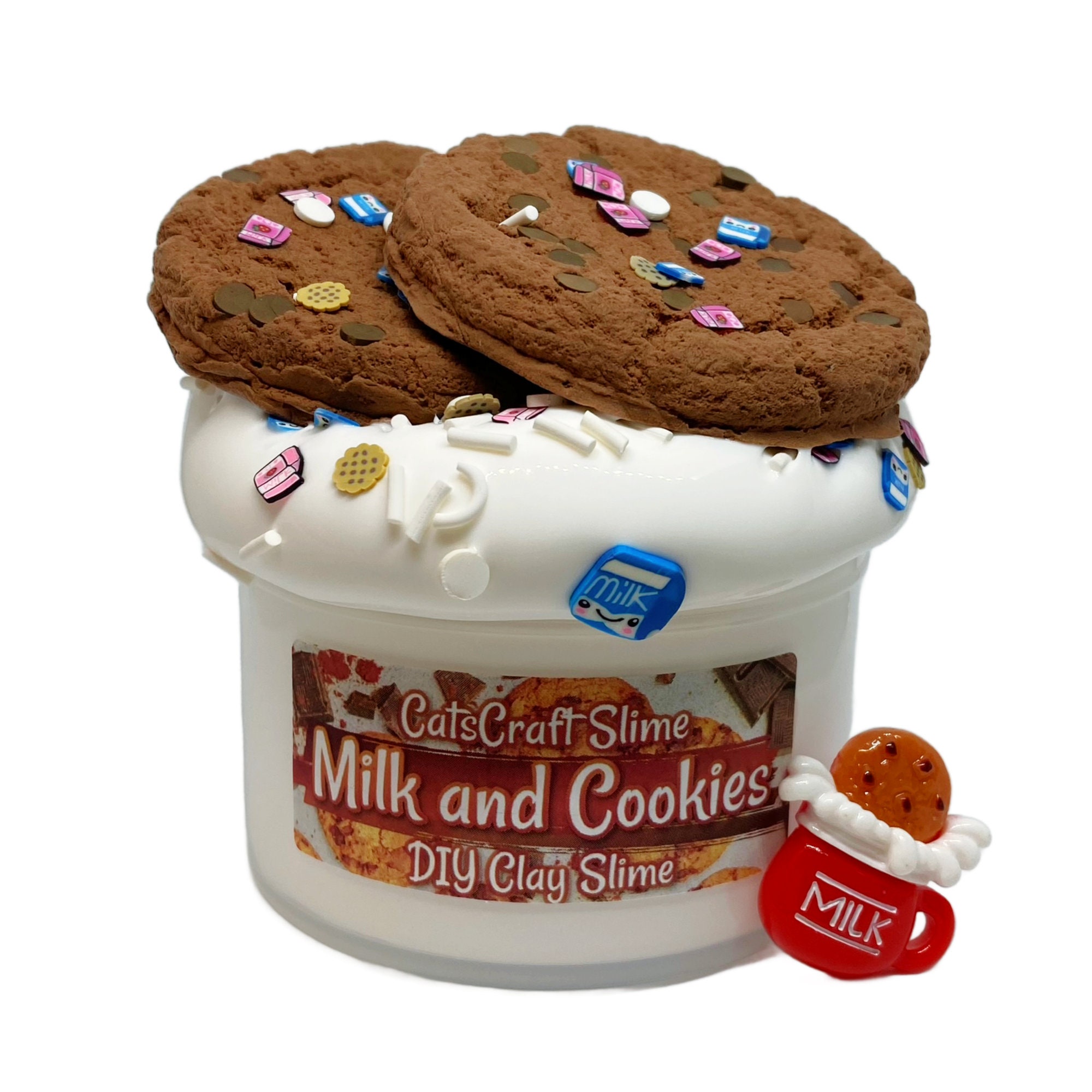 Milk and Cookies Scented Butter Slime Kit: DIY Clay Slay Slime, 6 Oz - Etsy