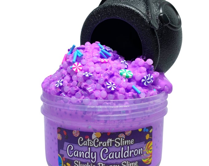 Bingsu Slushie Slime "candy Cauldron" SCENTED Purple Halloween Slushee ...