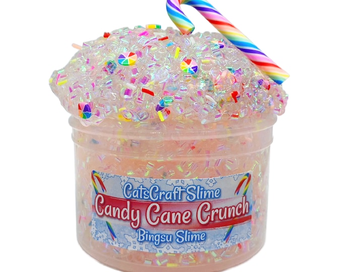 Bingsu Slime "mewsic" SCENTED Clear Blue Bingsu Bead Crunchy ASMR With ...