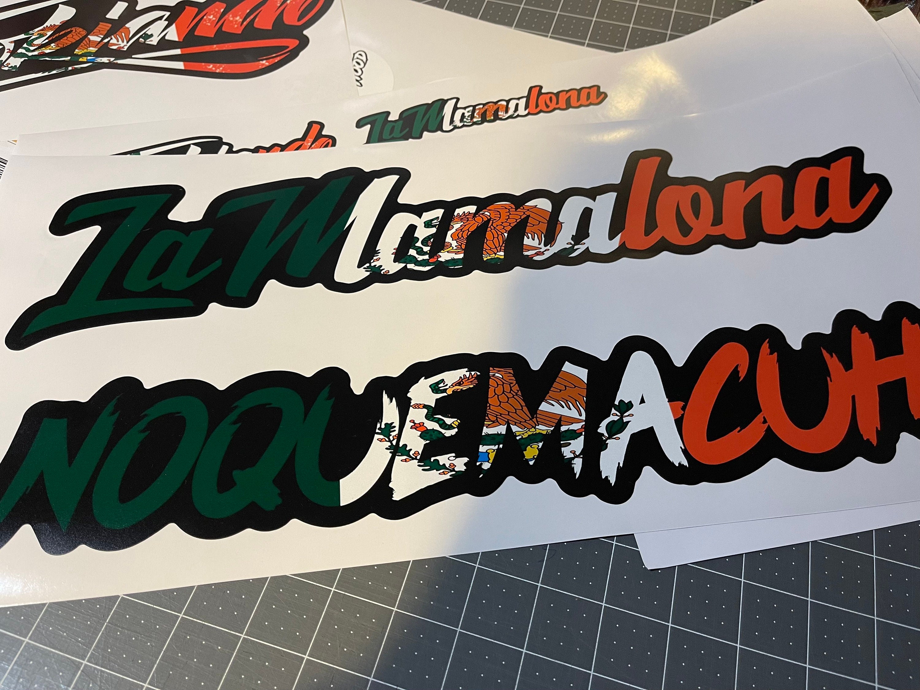 Trokiando La Mamalona No Quema Cuh Stickers Truck Decals Etsy