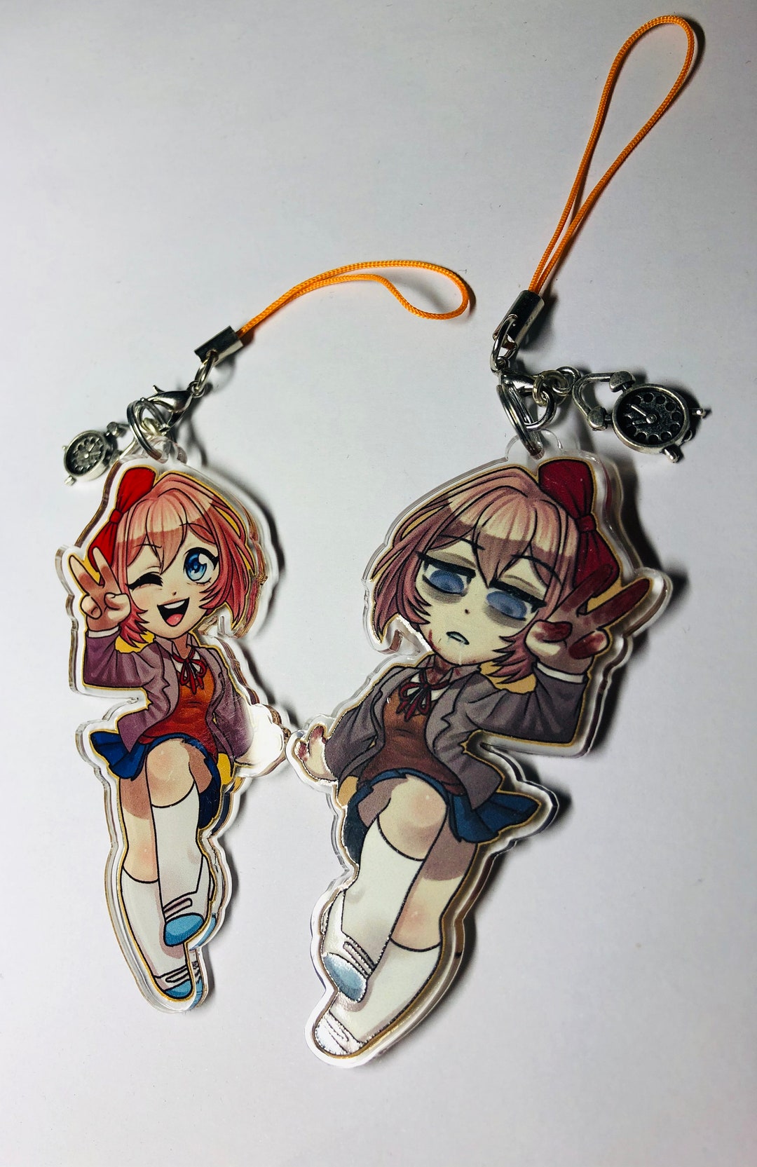 DDLC Doki Doki Literature Club Keychains Double Sided Yuri - Etsy