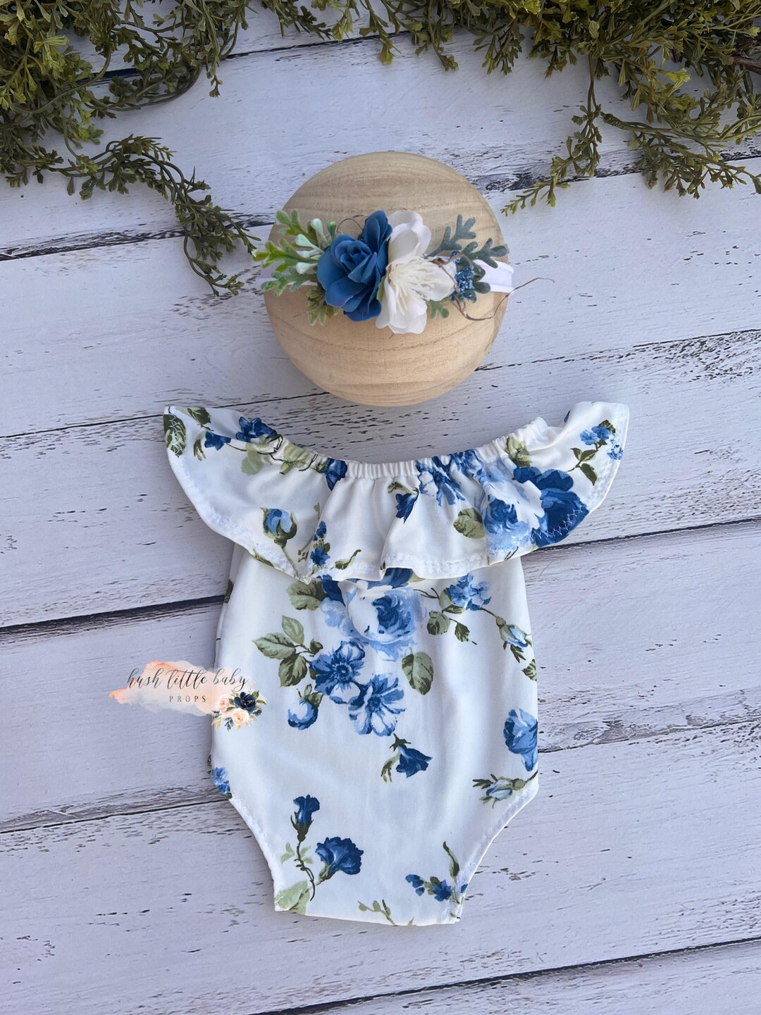 Newborn Romper, Girl Photo Props, Girl Outfit, Baby Girl Props, White ...