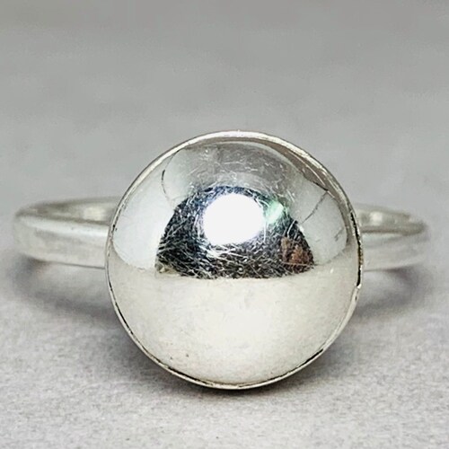 Sterling Silver Ring With Ball - Etsy