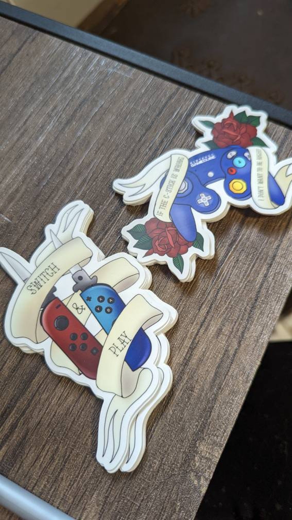 Gamecube Controller Traditional Tattoo Sticker or C-sticker | Etsy