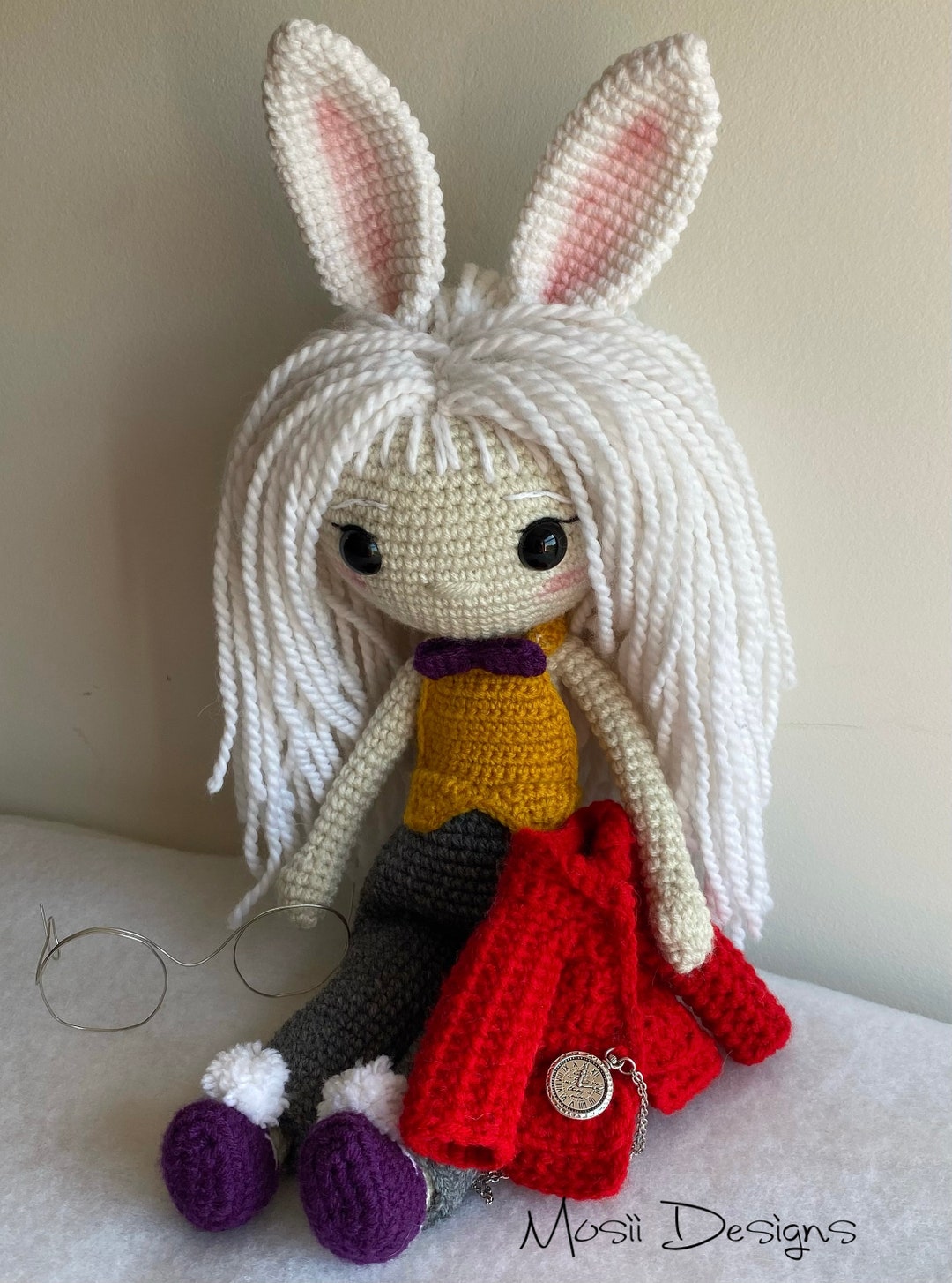Amigurumi Crochet Pattern: the White Rabbit Doll - Etsy