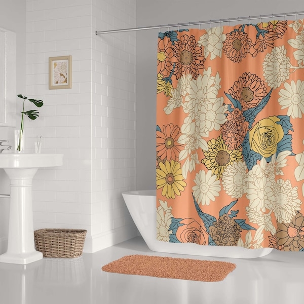 Retro Shower Curtain - Etsy