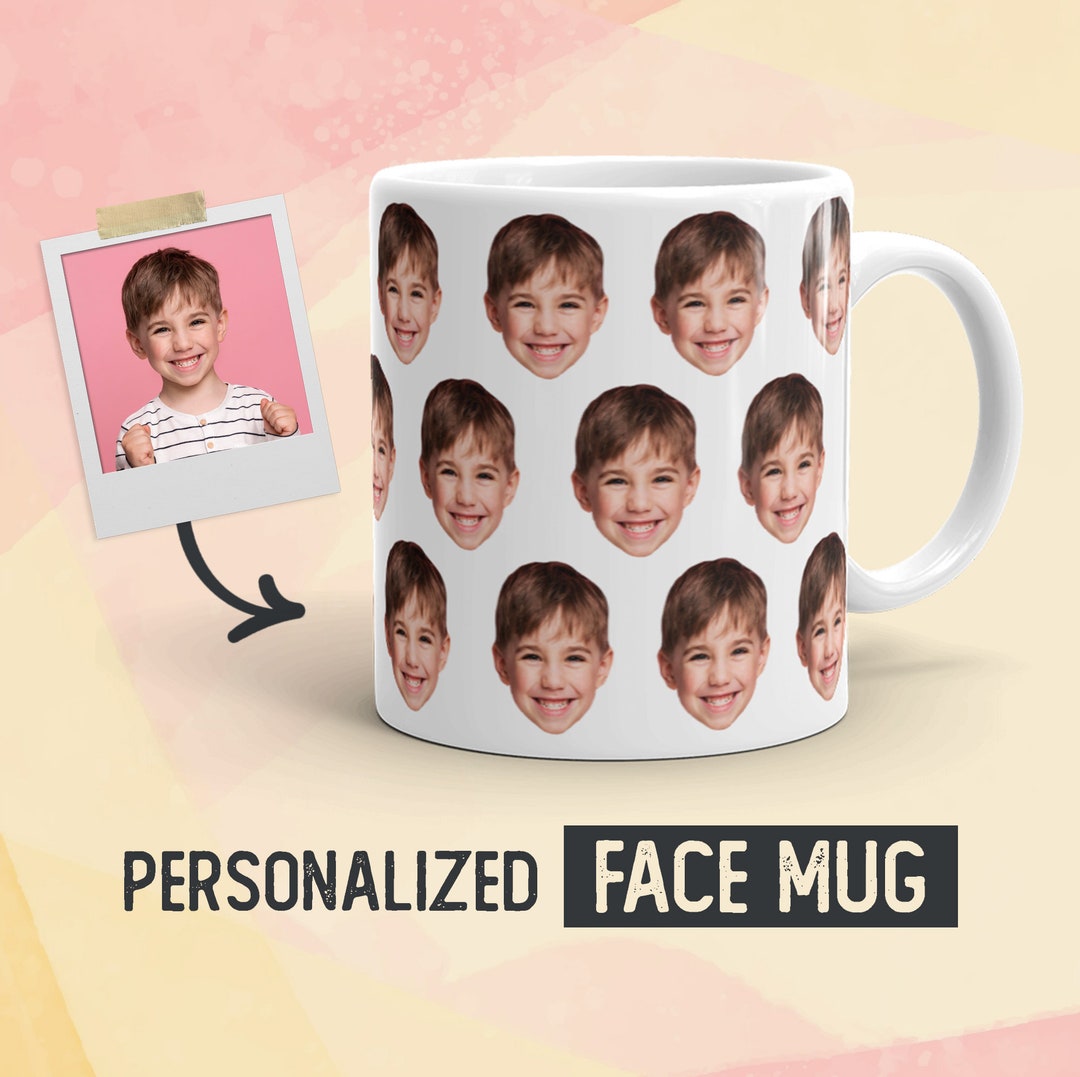 Custom Face Mug, Face on Mug, Custom Dog Mug, Photo Mug, Boyfriend ...