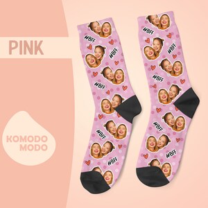 Custom Face Socks Personalized Best Friends Photo Sock - Etsy