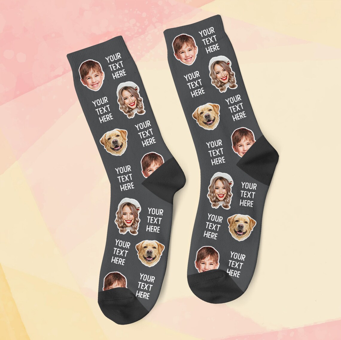 Custom Face Socks Personalized Photo Socks Picture Socks - Etsy
