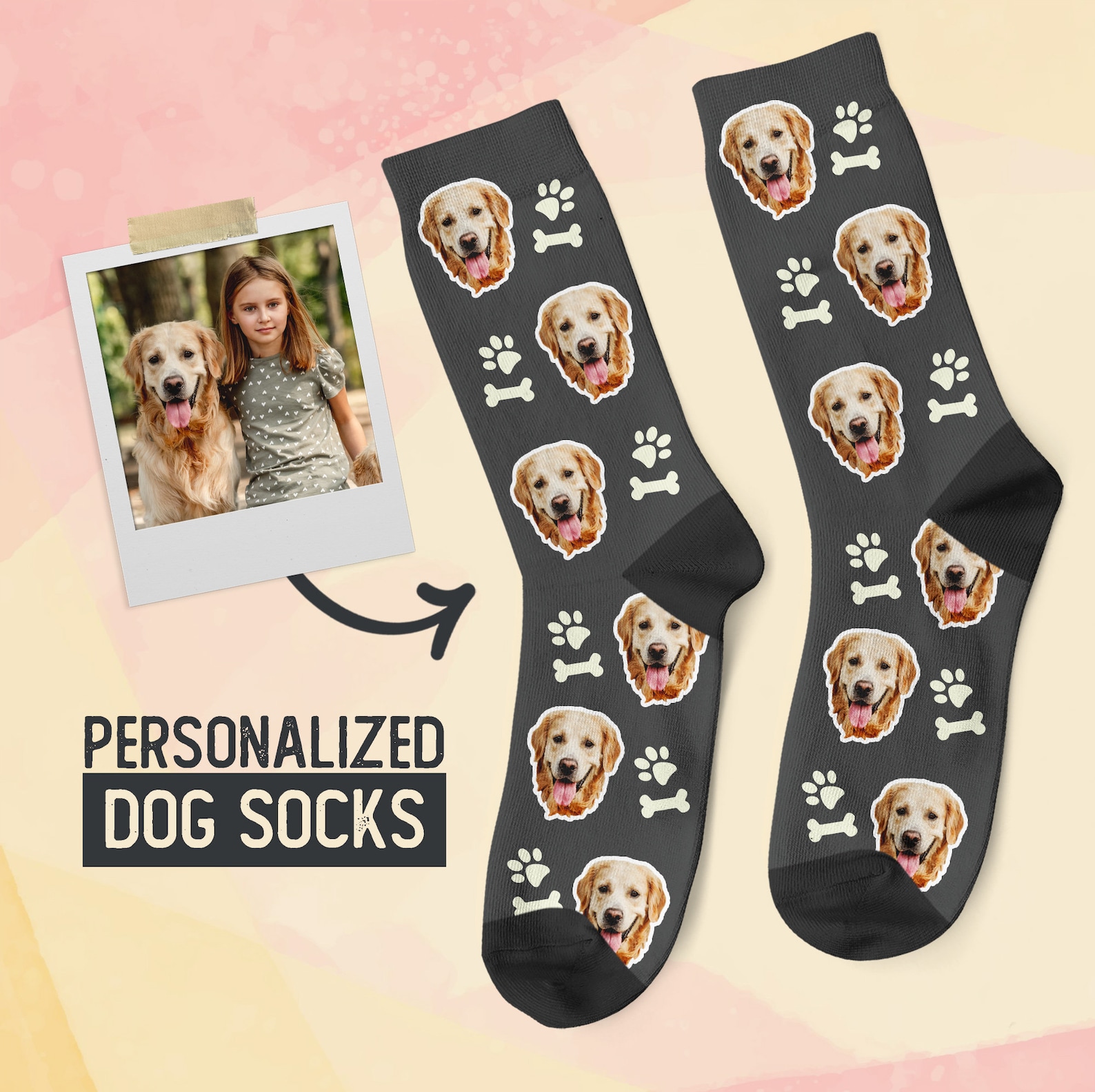 Custom Dog Socks Personalized Pet Photo Socks Customized - Etsy