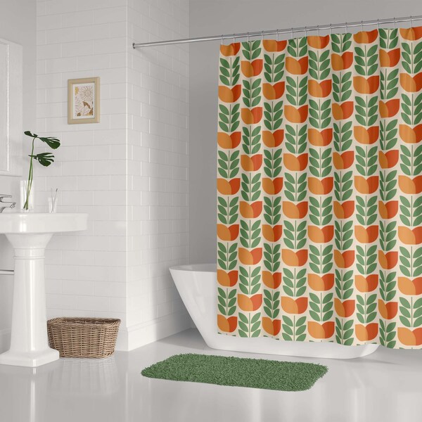 Retro Shower Curtain - Etsy