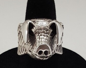 Pig ring | Etsy