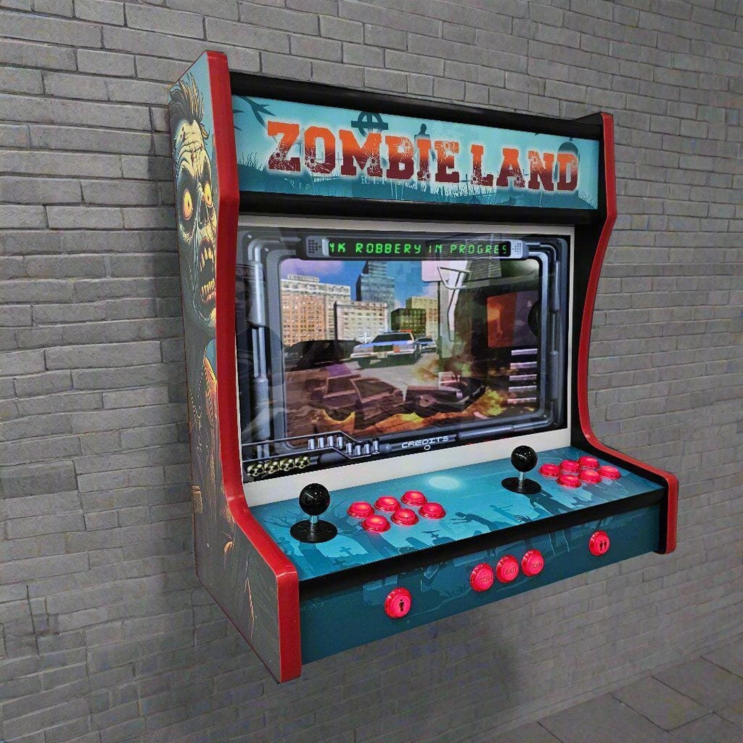 Wall Mounted Arcade Machine, Multicade Zombie 2 Player, 24" Screen ...