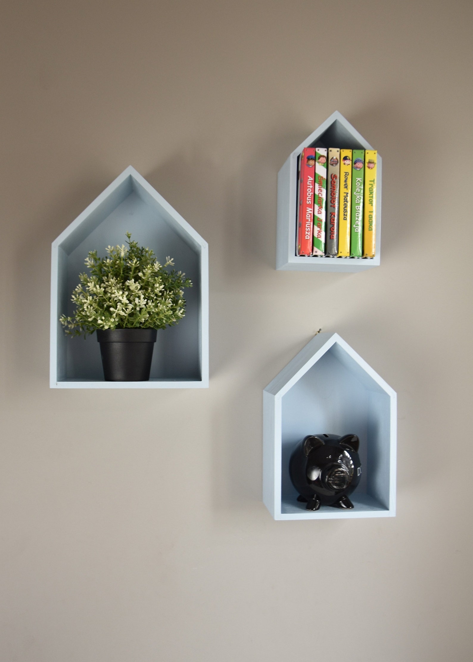 House Shelf House Shaped Shelf Set of 3 Nursery Shelves | Etsy